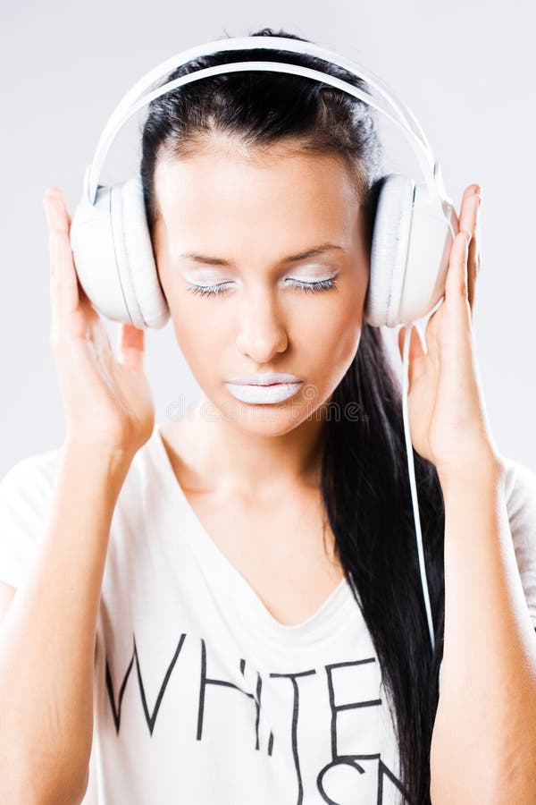 Bright wibe. stock photo. Image of feminine, lips, cute - 25954510