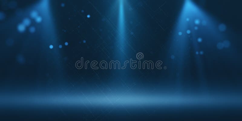 Bright Wide Blue Backdrop with Spotlight. Stage and Music Concept Stock ...