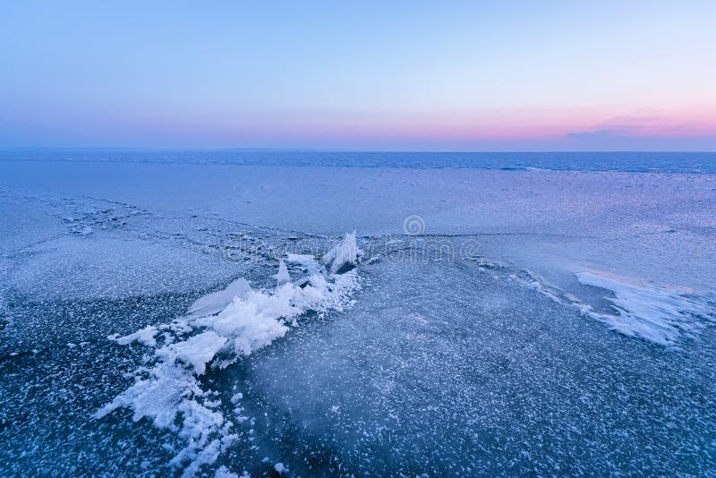 A Bright Winter Morning Landscape Stock Photo - Image of lake ...