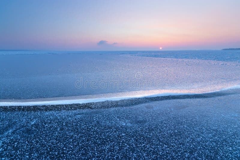 A Bright Winter Morning Landscape Stock Photo - Image of nature ...