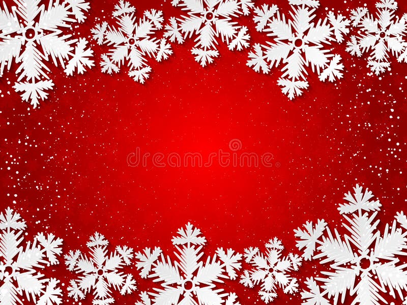 Vector Red Winter Seamless Pattern, Background with 3D Paper Cut Out ...