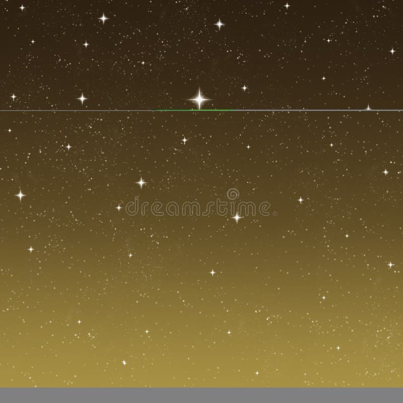 Bright Wishing Star Night Sky Stock Illustration - Illustration of ...