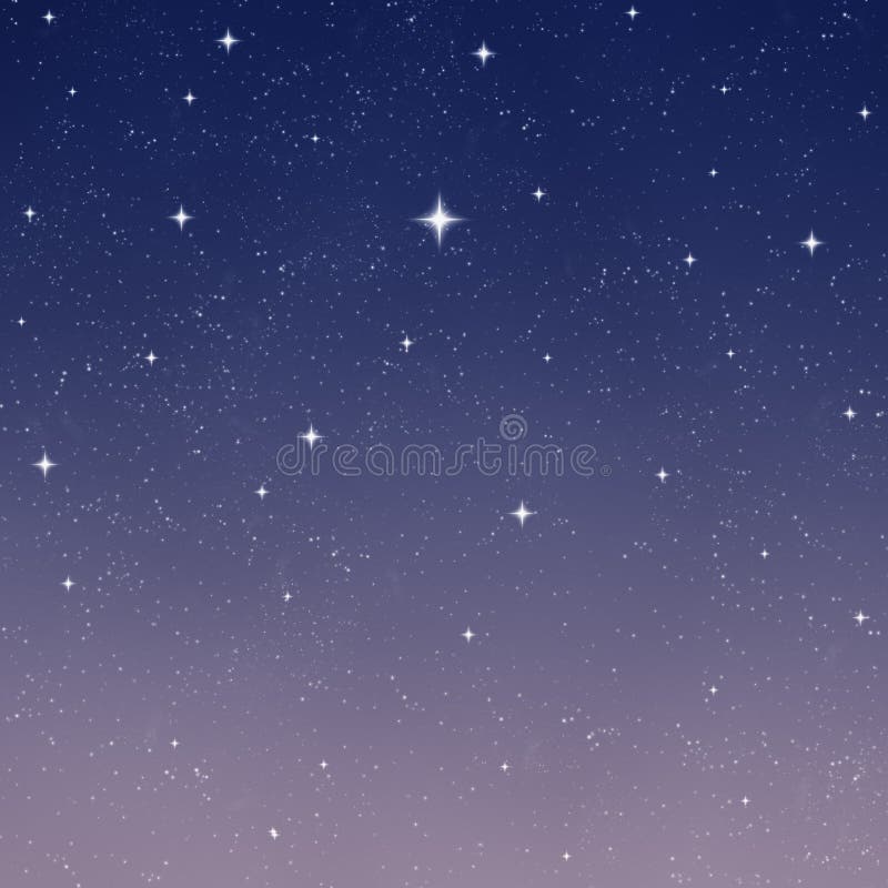 Bright wishing starry sky stock illustration. Illustration of stars ...