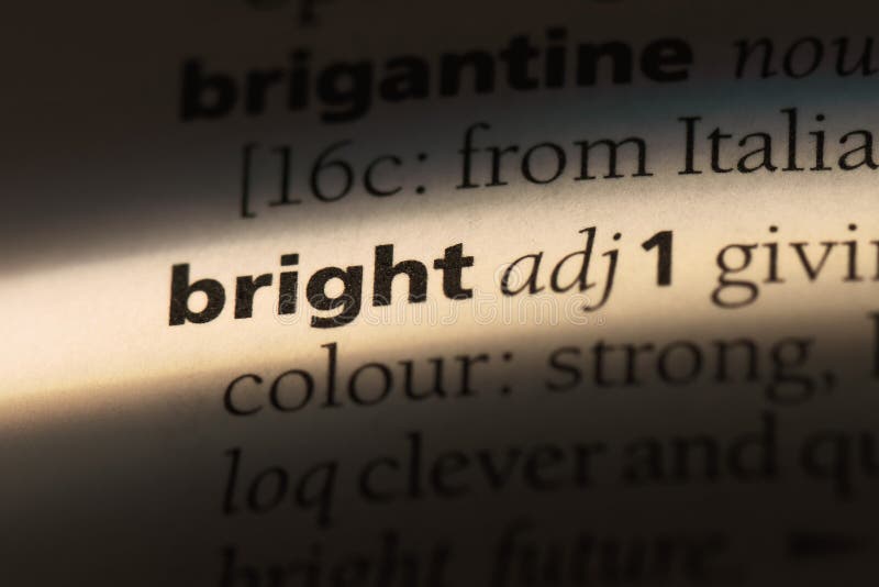 Bright stock image. Image of macro, printed, writing - 114411153