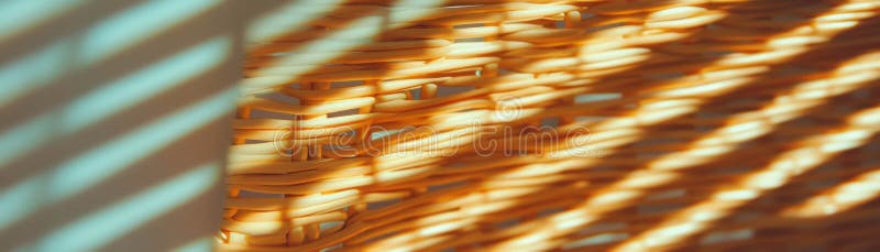 Bright Woven Wicker Strands Create Textured Patterns in Light and ...