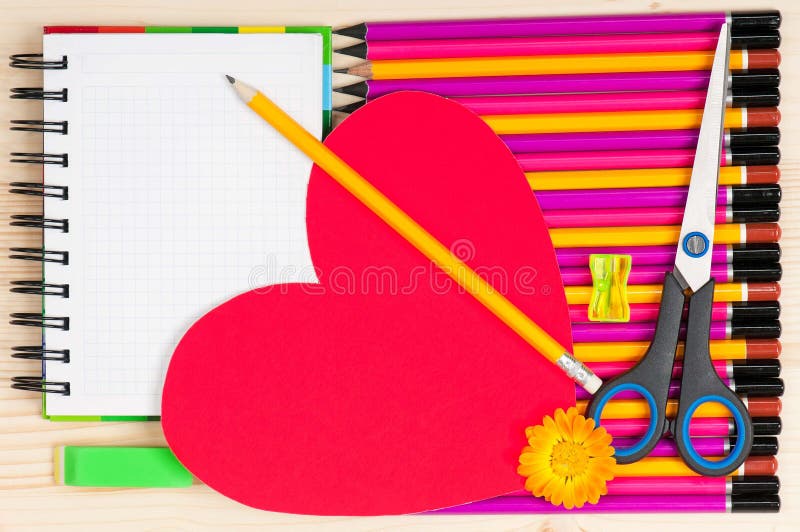 Bright writing-materials stock image. Image of blank - 32551487