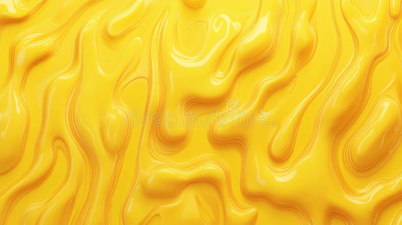 A Bright Yellow Abstract Pattern with Organic, Amoeba-like Shapes ...