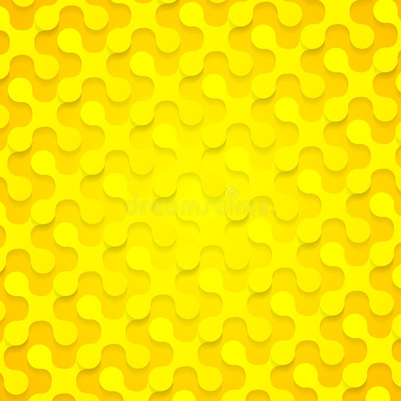 Bright Yellow Abstract Shapes Background Texture Stock Vector ...