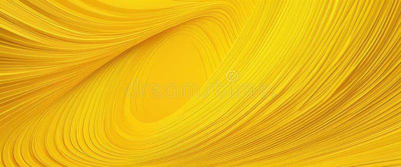 Bright Yellow Abstract Wave Design with Dynamic Curves and Texture ...