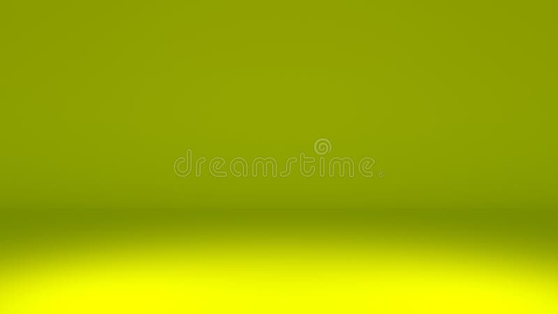 Bright Yellow Backdrop, Studio Style Lighting Stock Illustration ...