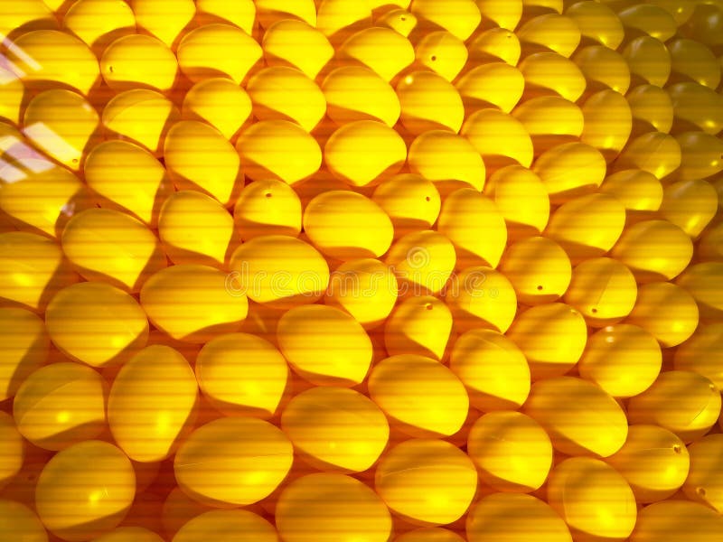 Bright Yellow Balloons with Shaded Patterns Creating a Vibrant ...