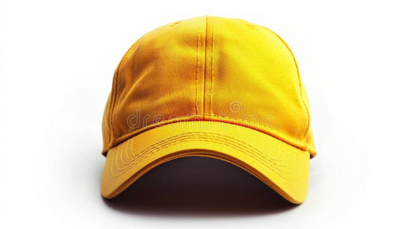 Minimalist Yellow Baseball Cap White Studio Background Stock Photos ...
