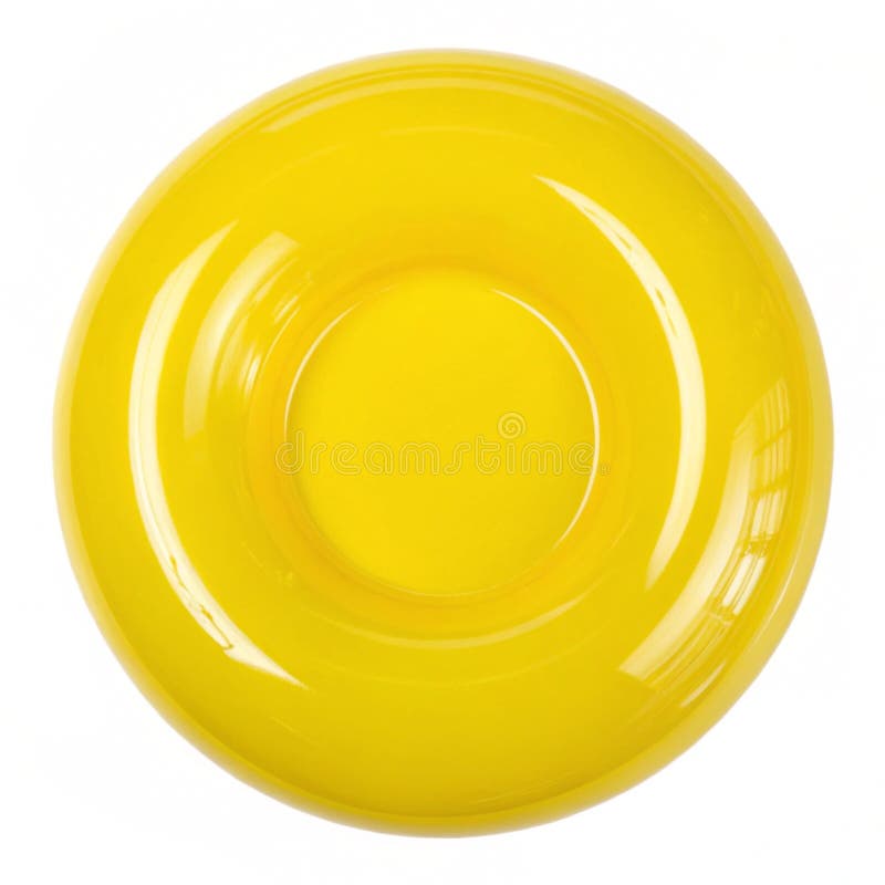 Bright Yellow Circular Object Stock Illustration - Illustration of ...