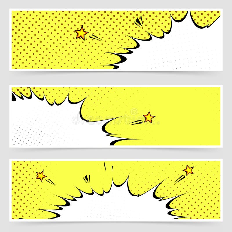 Bright Yellow Spotted Retro Polka-dot Comic Page Background Stock ...