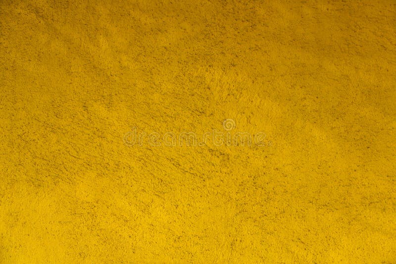 Bright Yellow Concrete Wall. Rough Surface Texture Stock Image - Image ...