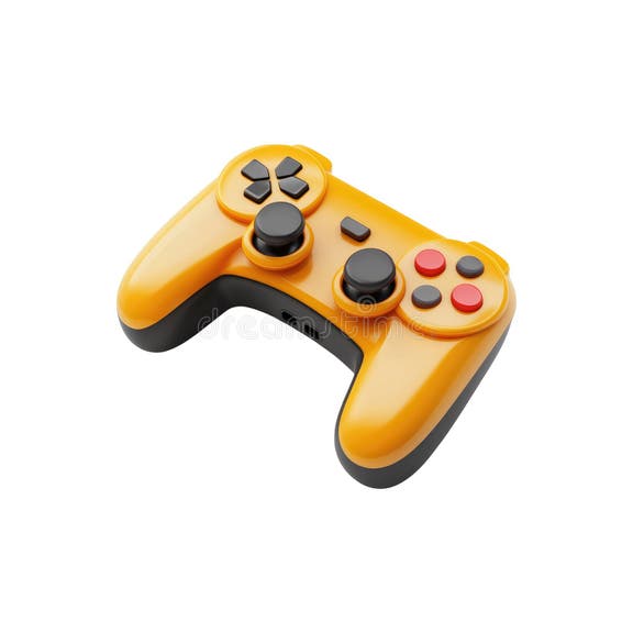 Yellow Gamepad Controller: a Fun and Vibrant Gaming Accessory Stock ...
