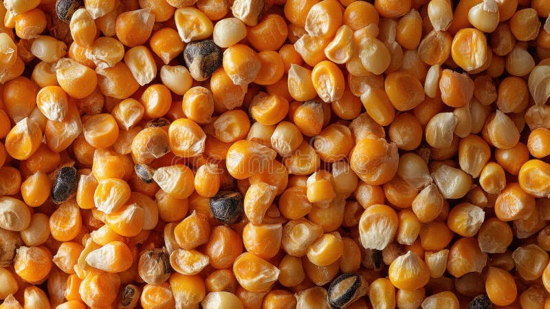 Bright Yellow Corn Kernels are Displayed in Bulk, Highlighting Their ...