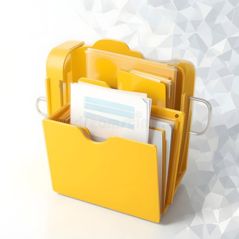 Yellow File Organizer Stock Illustrations – 437 Yellow File Organizer ...