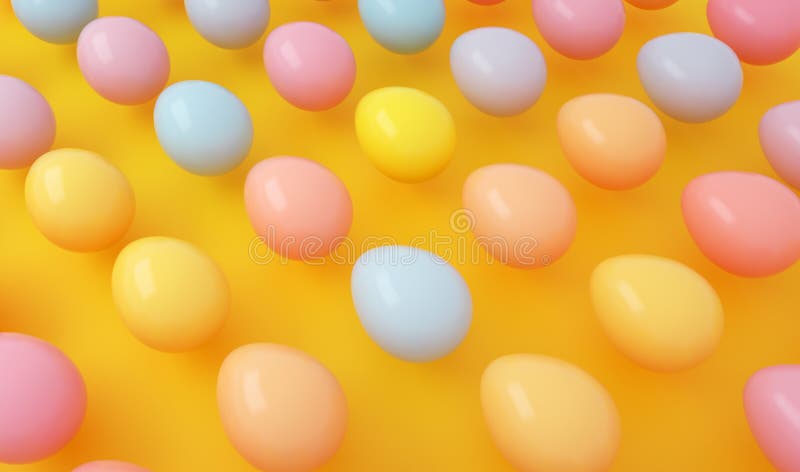 Bright Colored Easter Background with Easter Eggs. Easter Banner or ...