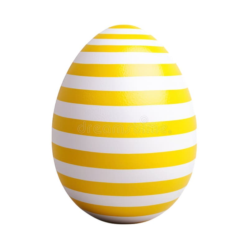 Bright Yellow Easter Egg - Decorated Holiday Symbol Stock Photo - Image ...