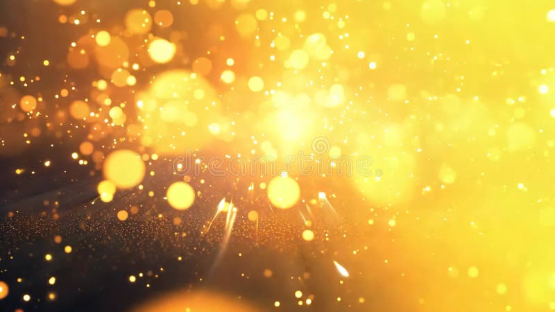 A Bright Yellow Explosion of Glittery Particles Stock Footage - Video ...