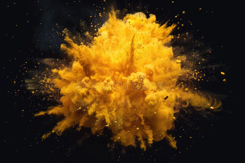 Yellow explosion stock photo. Image of tinge, garden - 59690616