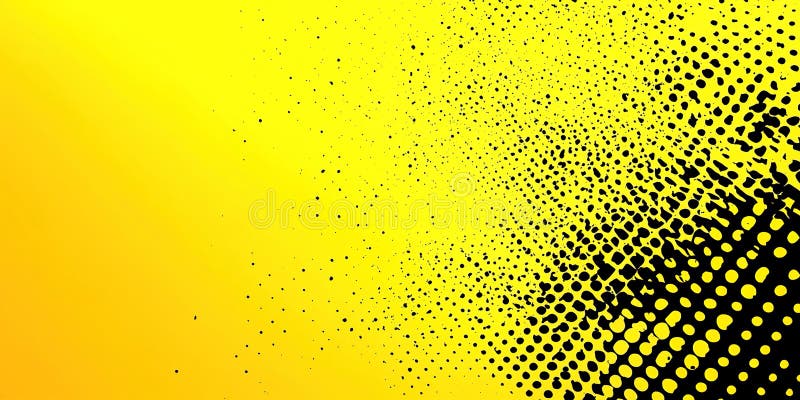 Bright Yellow Gradient Background with Halftone Pattern Creating ...