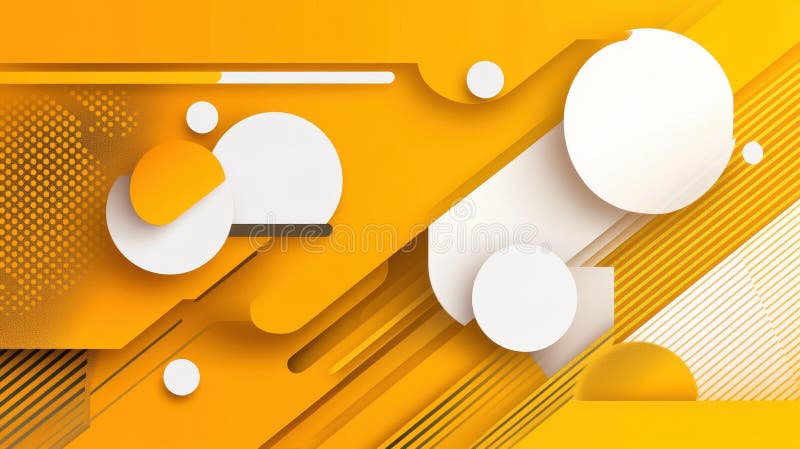 Bright Yellow Halftone Design with Sleek Lines and Textures. a Modern ...