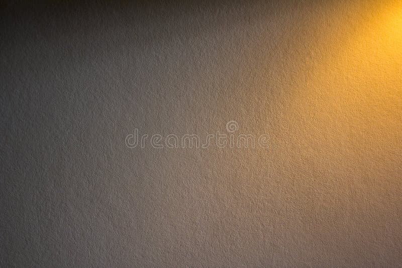 Bright Yellow Light on a Grainy White Gray Wall with Shadows. Rough ...