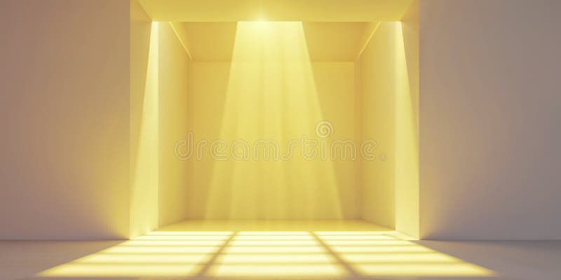 Bright Yellow Light Illuminating Empty Square Stock Photos - Free ...