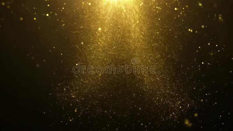 A Bright Yellow Light is Shining on a Black Background Stock Footage ...
