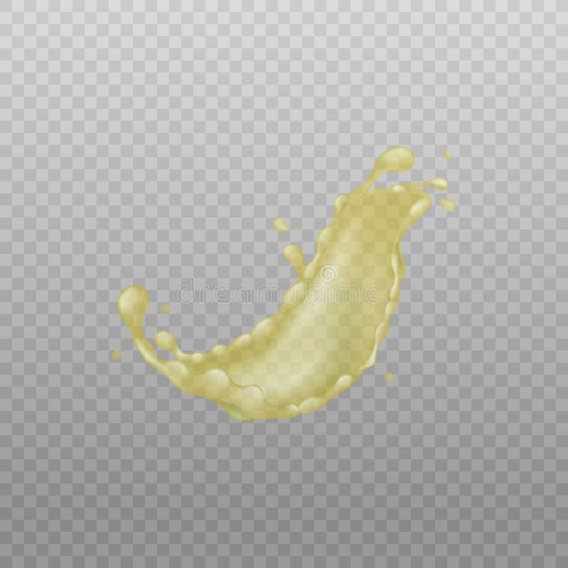 Bright Yellow Liquid Splash Isolated on Transparent Background Stock ...