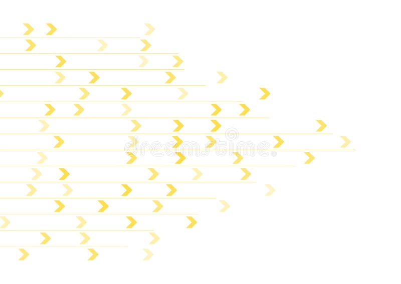 Bright Yellow Minimal Arrows Abstract Hi-tech Background Stock Vector ...
