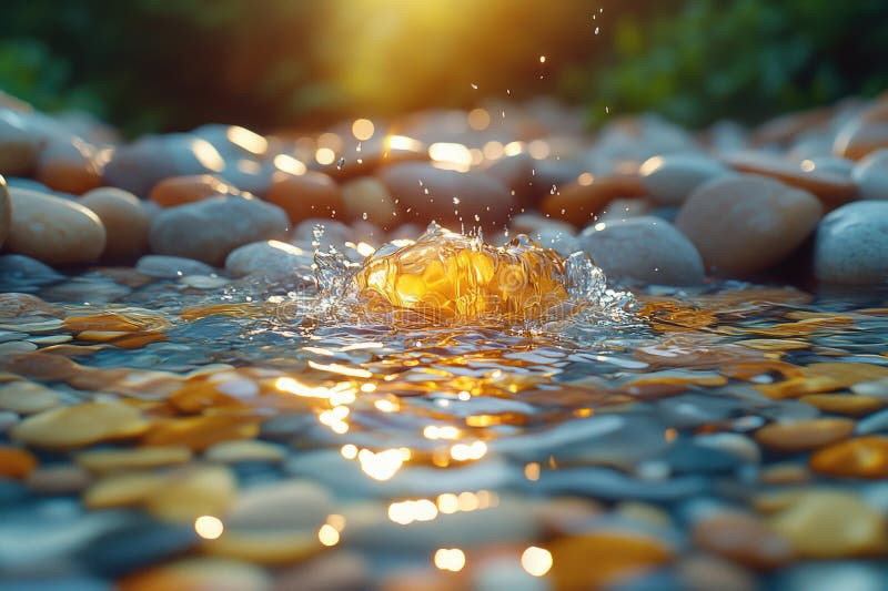 A Bright Yellow Object Sits at the Bottom of a Body of Water ...