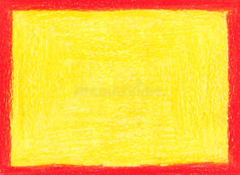 Bright Yellow and Orange Frame Stock Illustration - Illustration of ...