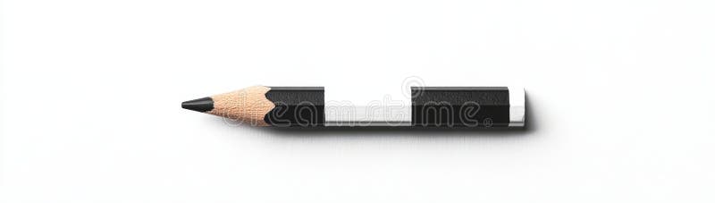 A Bright Yellow Pencil is Sitting on a Clean White Surface Stock ...