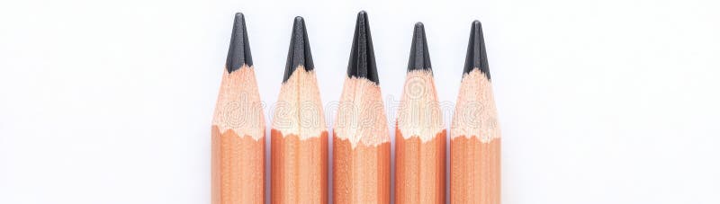 A Bright Yellow Pencil is Sitting on a Clean White Surface Stock Image ...