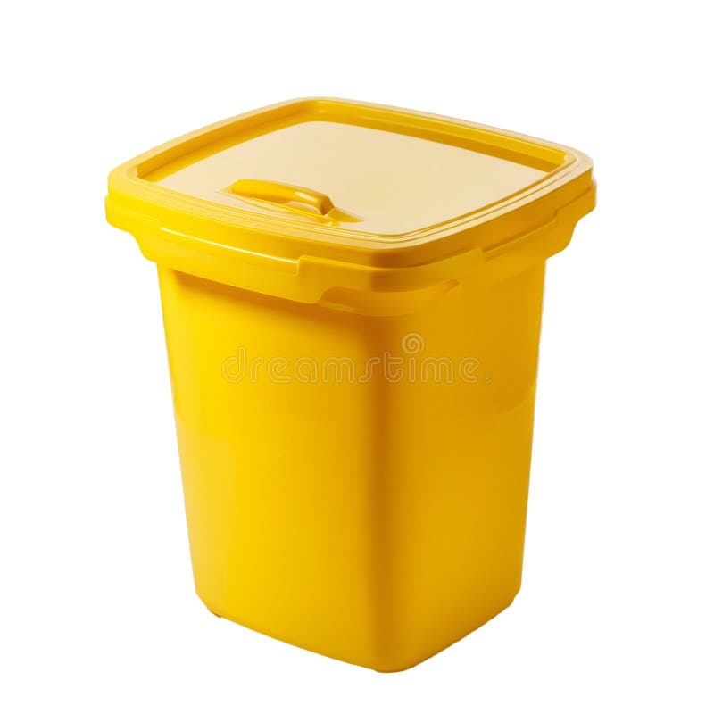 Yellow Storage Bin Lid Isolated Transparent Background Stock Photos ...