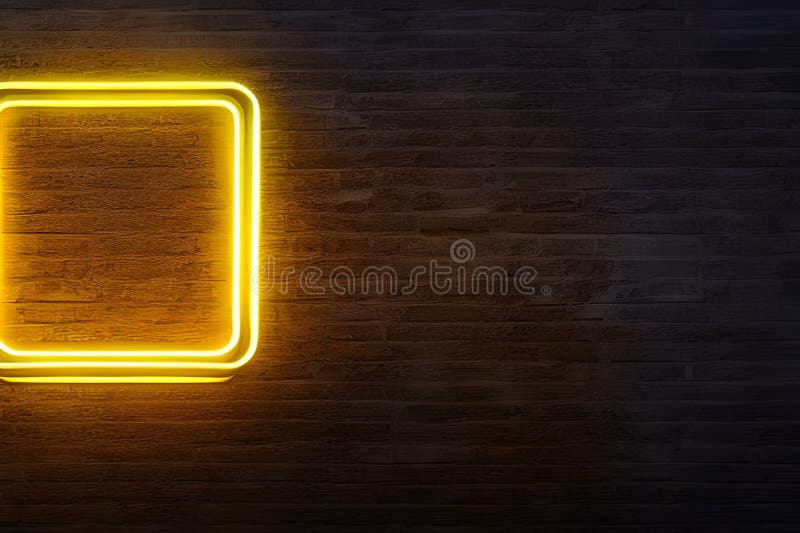 Rectangle Yellow Neon Frame Sign Stock Illustrations – 350 Rectangle ...