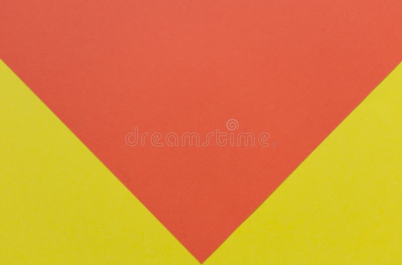 Bright Yellow and Red Cardboard Background, Two Yellow Triangles Stock ...