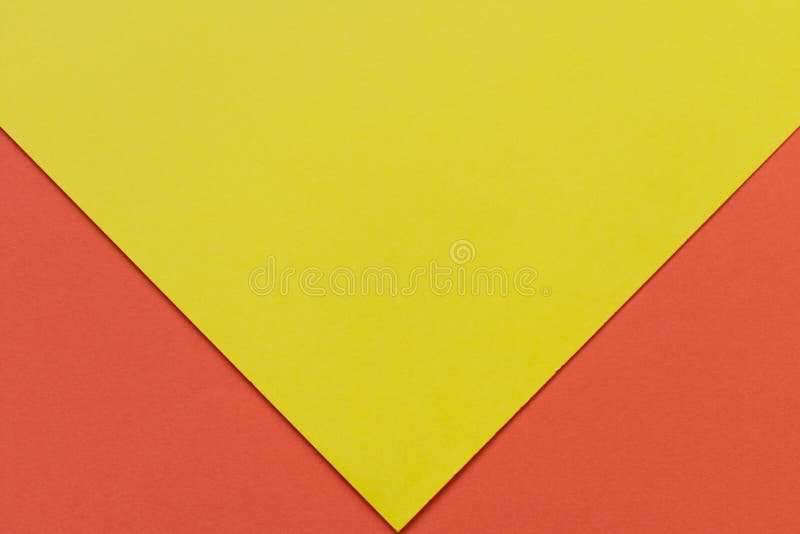 Bright Yellow and Red Cardboard Background, Two Red Triangles Stock ...