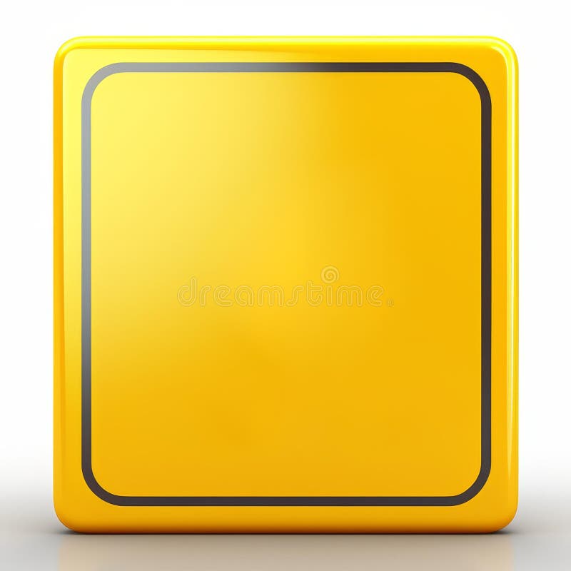 Bright Yellow Safety First Vector Icon, Isolated Design, Ai Generated ...