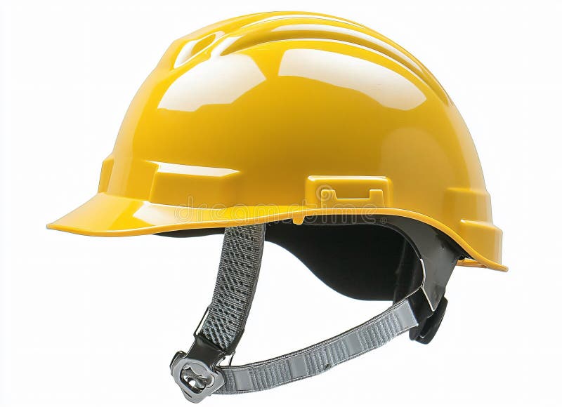 Bright Yellow Safety Helmet Construction Hard Hat High Quality Image ...