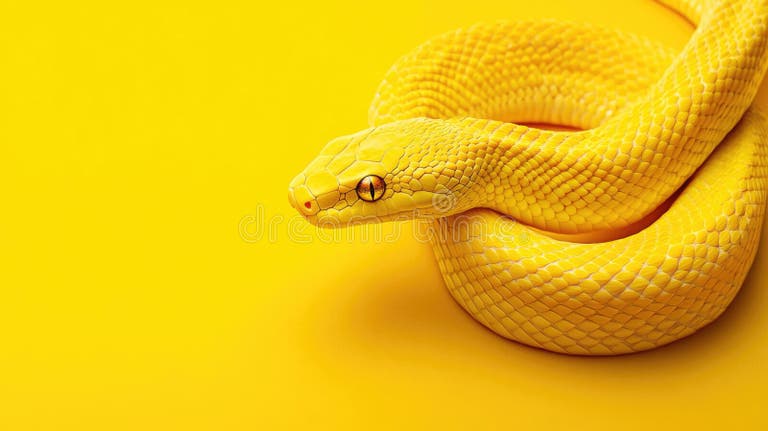 A Bright Yellow Snake Symbolizing Python Programming and Automation ...