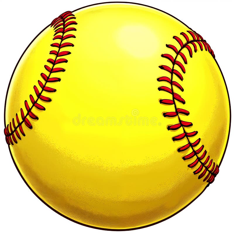 Regulation Softballs Stock Illustrations – 1 Regulation Softballs Stock ...