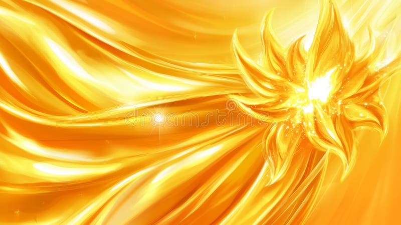 Bright Yellow Star on a Yellow Background, Simple, Modern, and ...