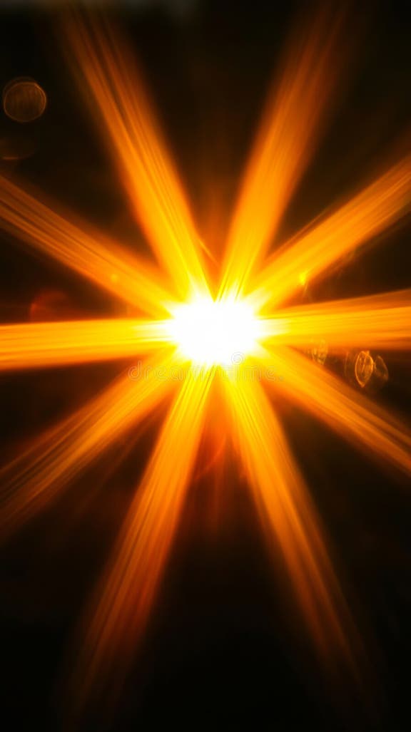 A Bright Yellow Star Burst on a Black Background Stock Image - Image of ...