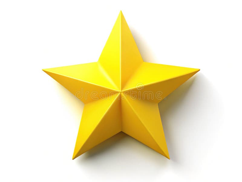 Bright Yellow Star Icon a Simple Minimalist Vector Graphic Element for ...