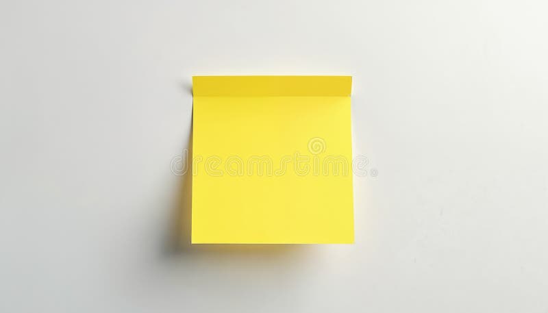 Blank Yellow Square Adhesive Sticker Stock Illustrations – 972 Blank ...
