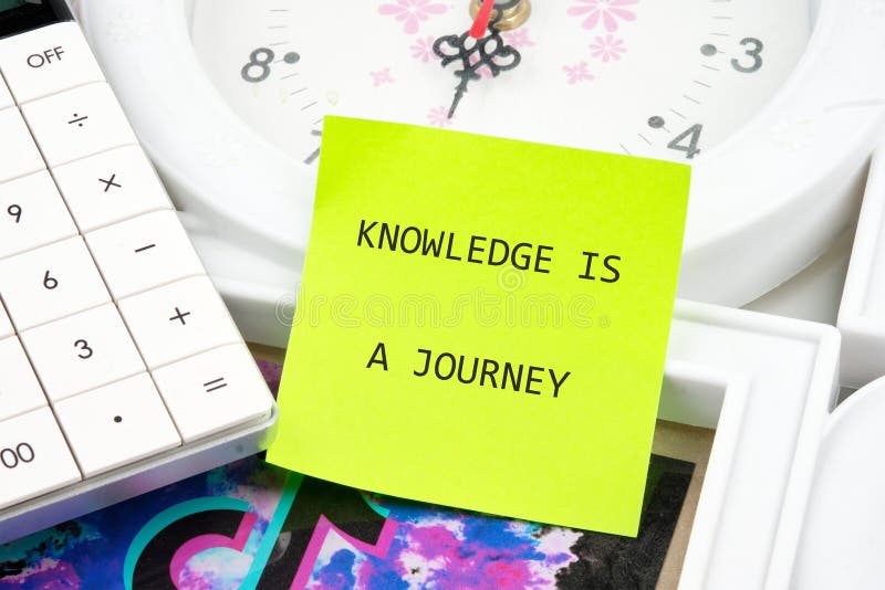A Bright Yellow Sticky Note Emphasizes the Idea that Knowledge is a ...